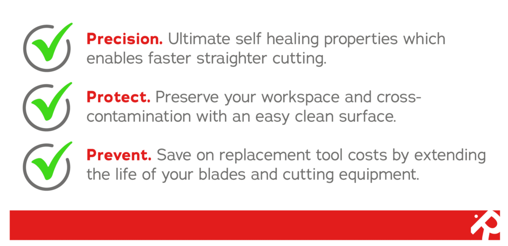 Clear Self Healing Work Bench Protection Mats | Rhino