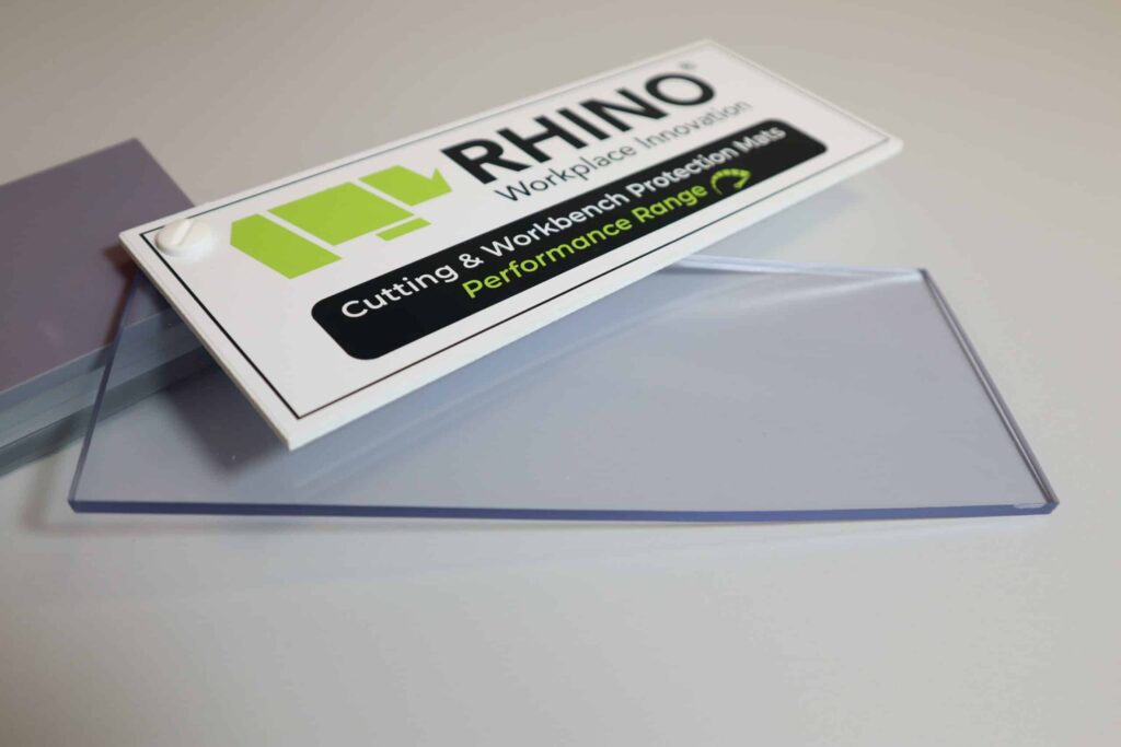 Clear Self Healing Work Bench Protection Mats | Rhino